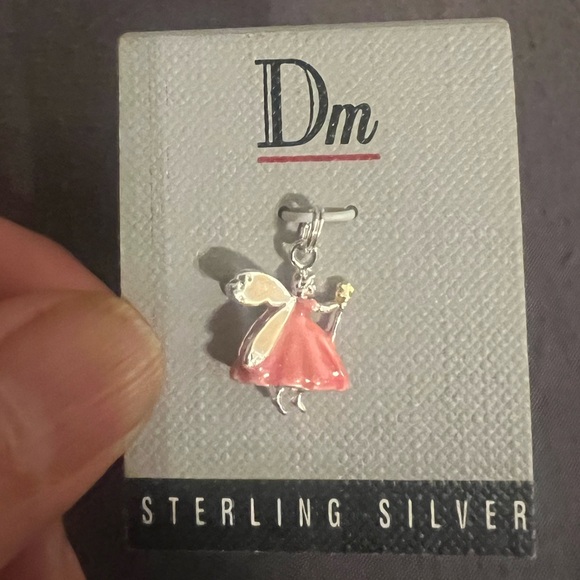 Dm | Jewelry | Dm Vintage Sterling Silver Pink Fairy Charm New With Pkg ...